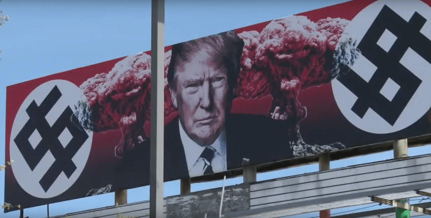Artist Compares Trump to Hitler in Arizona Billboard – OpsLens