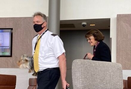 Feinstein spotted without mask at Dulles Airport despite calls for ...