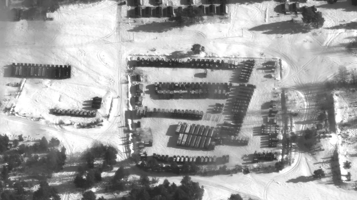 Military Buildup: New Images Capture Russia Massing Weaponry Near ...