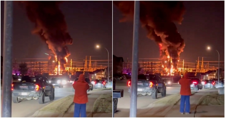 Massive Fire Erupts After Power Substation Explosion in Texas – OpsLens